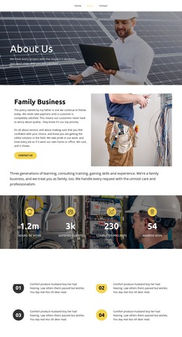 Outstanding service - HTML Template by Nicepage