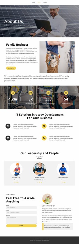 Industry standards - Website Mockup by Nicepage