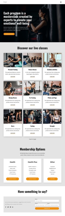 A results-driven trainings - HTML Template by Nicepage