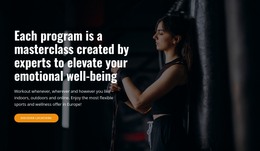 Programs and masterclasses - Website Template by Nicepage