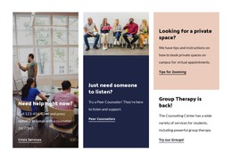 Group therapy center - Website Template by Nicepage