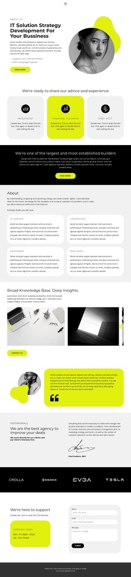 Three steps and text - Html Code Example by Nicepage