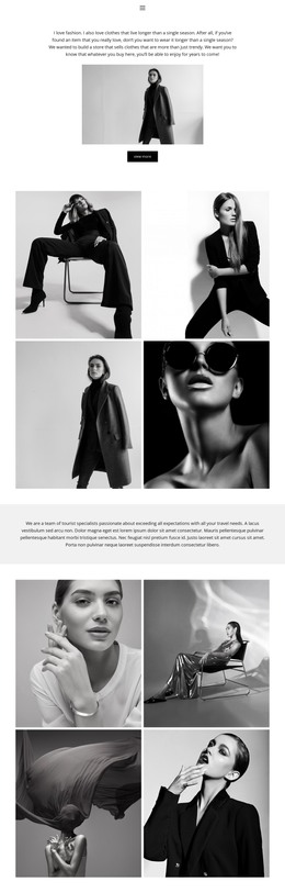 Our lookbook - HTML Template by Nicepage