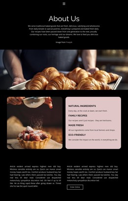 We use native flour - Website Template by Nicepage