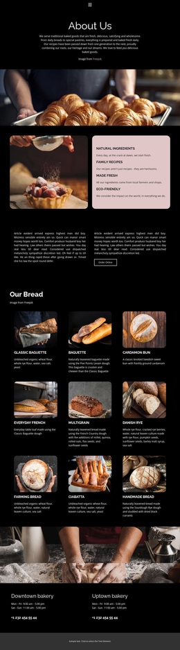 930 Food & Restaurant Templates | Nicepage