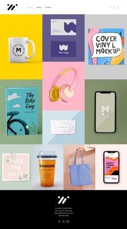 Amazing portfolio - CSS Template by Nicepage