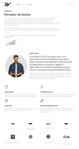 Me encanta crear diseño. - Plantilla HTML5 por Nicepage