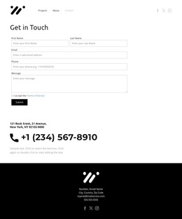 Contact Page Templates | Nicepage