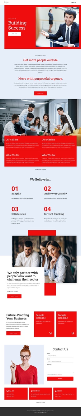 Design, prototype, manufacture - Joomla Template by Nicepage