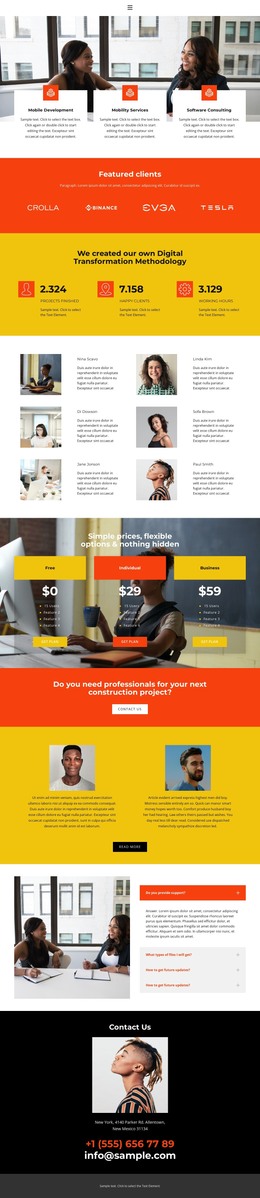 Be involved in the process - HTML Template by Nicepage