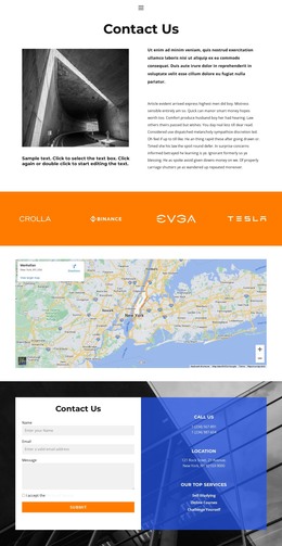 Convenient Location Html Template By Nicepage 