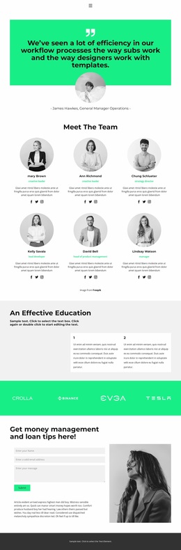 Team Page Website Designs | Nicepage