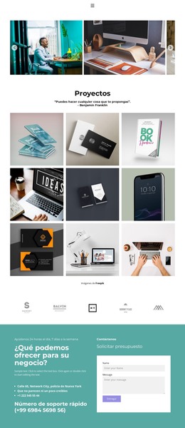 Mira nuestros proyectos - Plantilla HTML por Nicepage