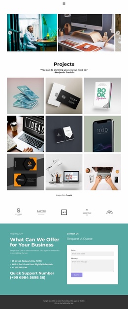 Projects Website Templates | Nicepage