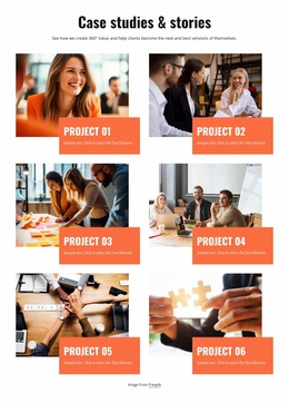 Consulting case studies and stories - Website Template by Nicepage