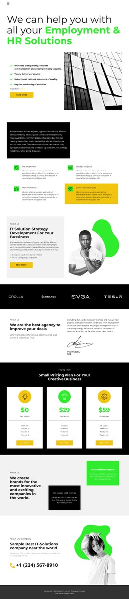 Big list of benefits - CSS Template by Nicepage