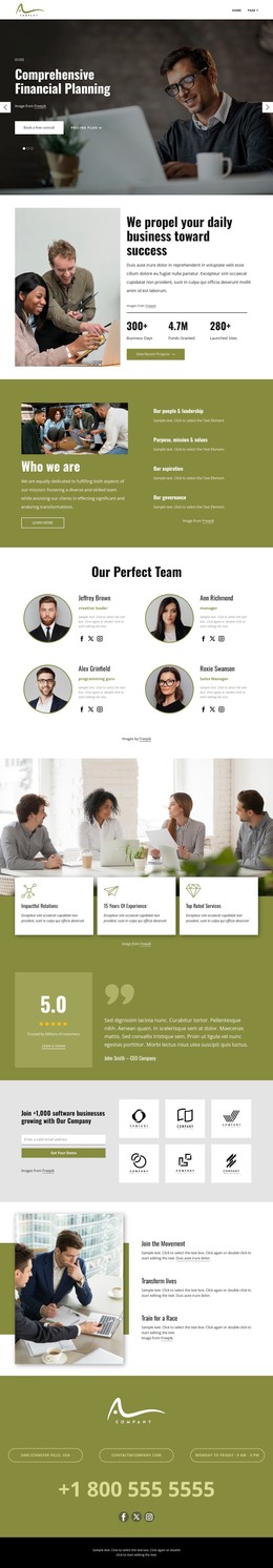 Strategic direction services - WordPress Theme by Nicepage