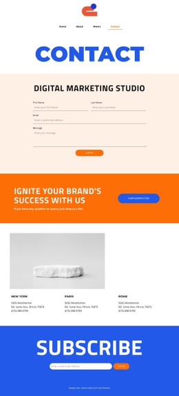Amazing portfolio CSS Template
