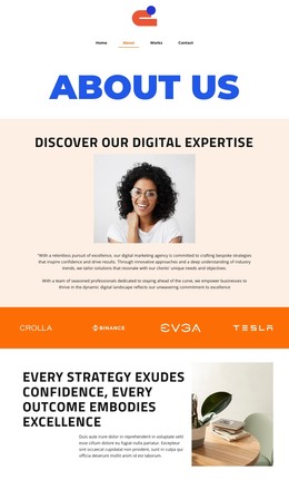 One digital stride at a time - HTML Template by Nicepage