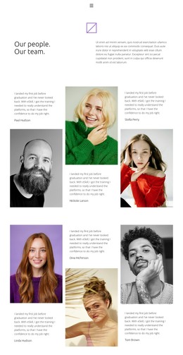 120 Team Page Website Templates | Nicepage