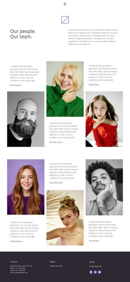 120 Team Page Templates | Nicepage