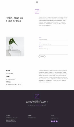 Use the form - Web Page Design by Nicepage