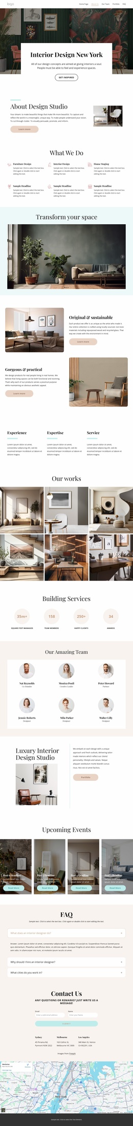 Interior design - Website Template by Nicepage