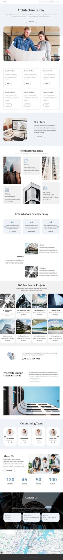 Architecture, urban design, master planning - Web Page Design by Nicepage
