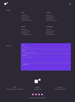 Let's talk - HTML5 Template by Nicepage