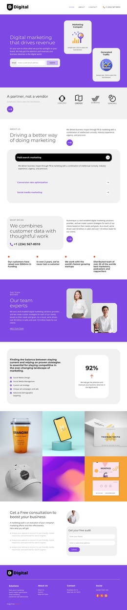 Personal page with portfolio - Template by Nicepage