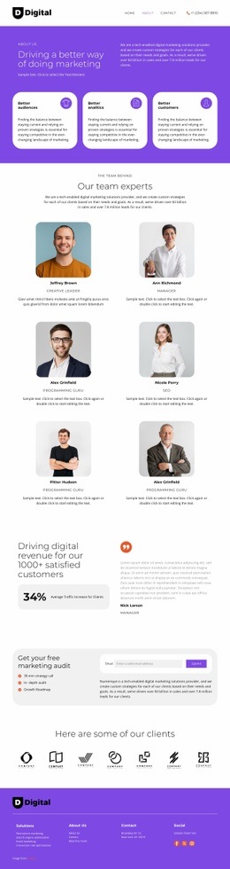 Talk to a growth expert - Web Page Design by Nicepage