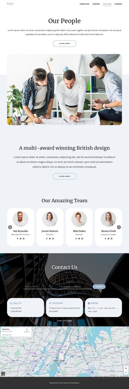 120 Team Page Templates | Nicepage