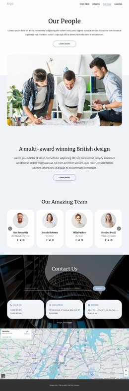 Counters in grid - Web Page Design by Nicepage