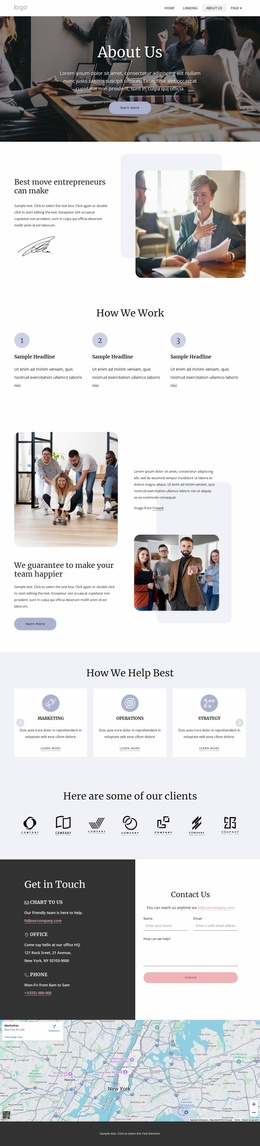 Team building services and activities - Website Template by Nicepage
