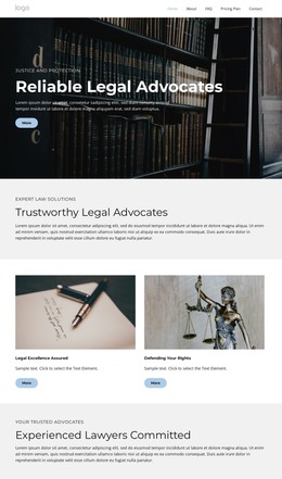 Expert legal solutions - Website Template by Nicepage