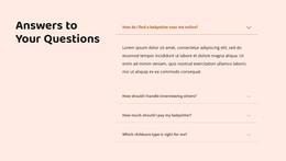 FAQ Website Templates | Nicepage