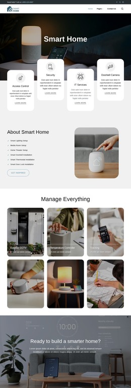 Smart home - HTML Template by Nicepage