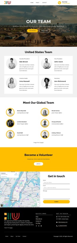 Team Page Templates | Nicepage