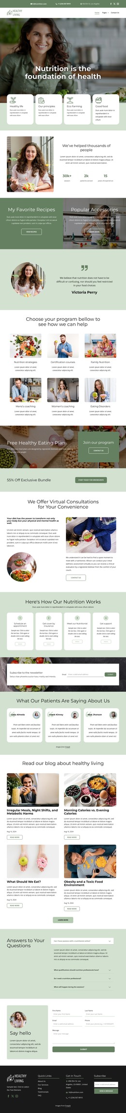 Better than home food - HTML Template by Nicepage