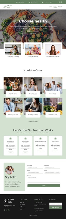 Smoothie Recipes - HTML5 Template by Nicepage