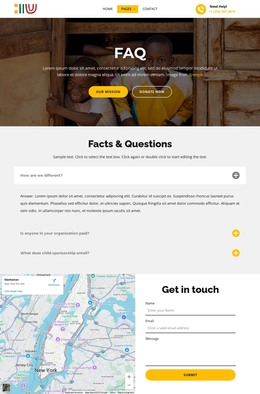 Facts and questions psge - Website Template by Nicepage