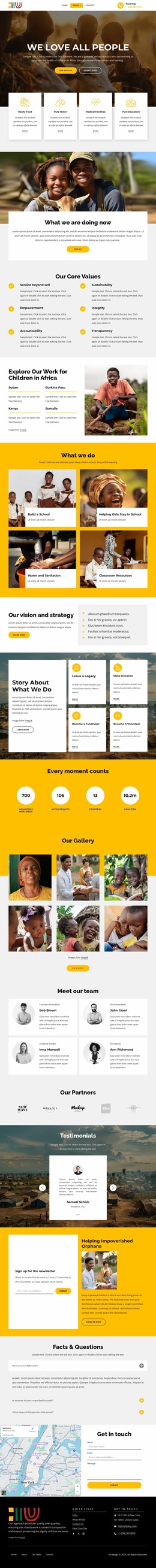 Our core values in list Html Website Builder