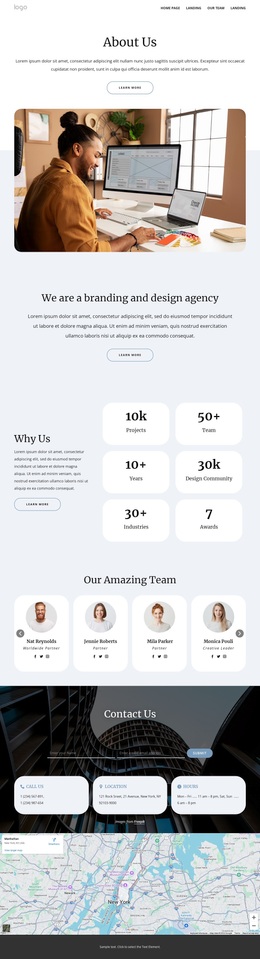 Personal page with portfolio - Template by Nicepage