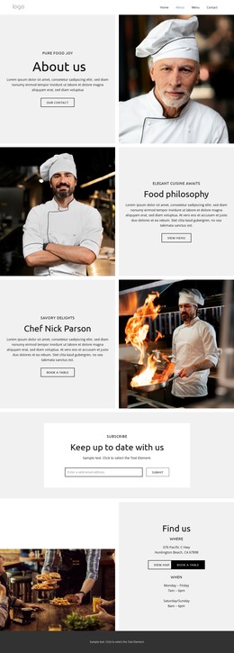 930 Food & Restaurant HTML Templates | Nicepage