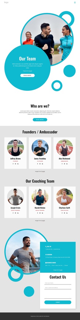 120 Team Page Templates | Nicepage