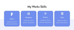 My works skills - Website Template by Nicepage