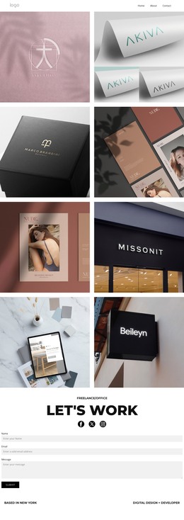 Portfolio Page HTML Templates | Nicepage