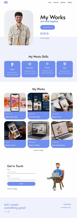 Basic counters - Website Mockup by Nicepage