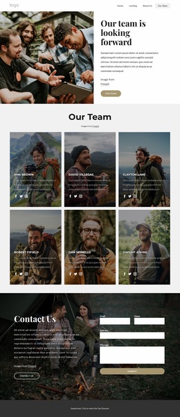 Team Page Website Designs | Nicepage