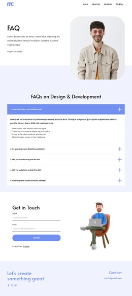 Amazing portfolio - CSS Template by Nicepage